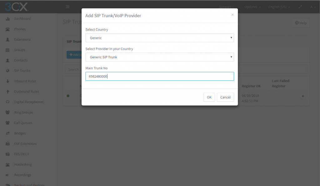 Connect 3CX PBX to SIP - Data Dynamics Pte Ltd